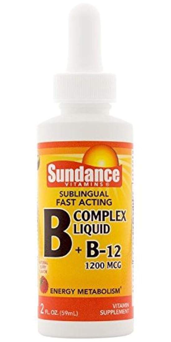 Sundance B Complex Plus B-12 1200 mcg líquido, 2 onzas líquidas – Usalo Ya