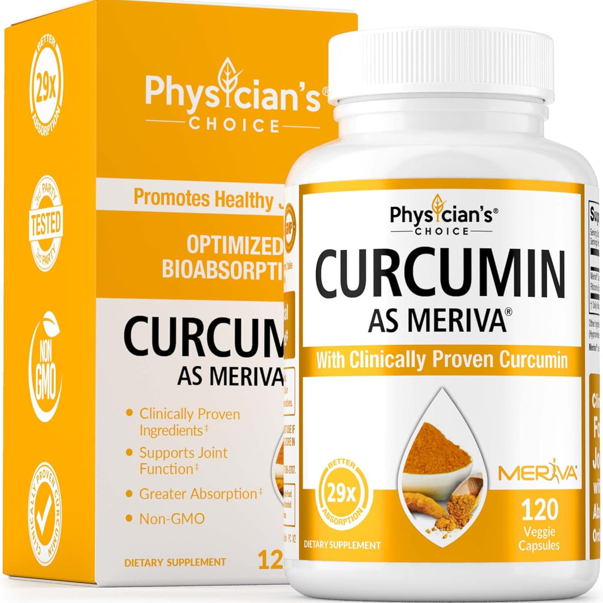 Suplemento Curcumin Meriva 500 Soporte articular 120 cáp – Usalo Ya
