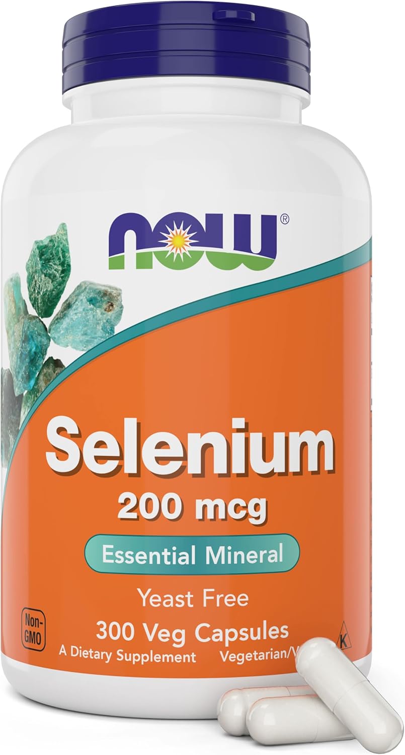 Suplemento Now Selenium 200 mcg 300 cápsulas mineral – Usalo Ya