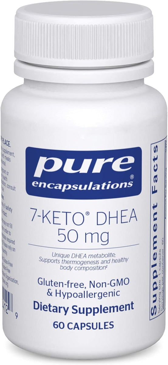 Suplemento 7-Keto DHEA 50 mg Pure Encapsulations 60 cápsulas – Usalo Ya