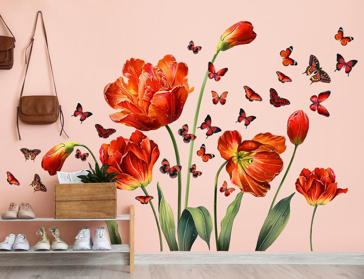 Stickers de Pared Floral LiveGallery para Niños y Salas, Modelo DIY ...