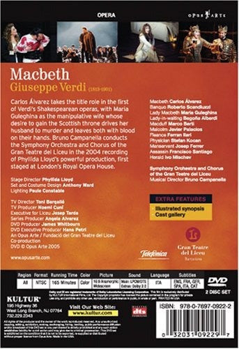 DVD - Verdi - Macbeth / Opera Barcelona – Usalo Ya